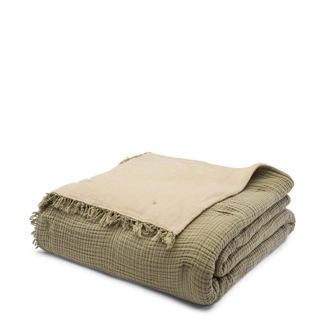 Alaia Sherpa Bed Cover - Moss – H+E Goods Company
