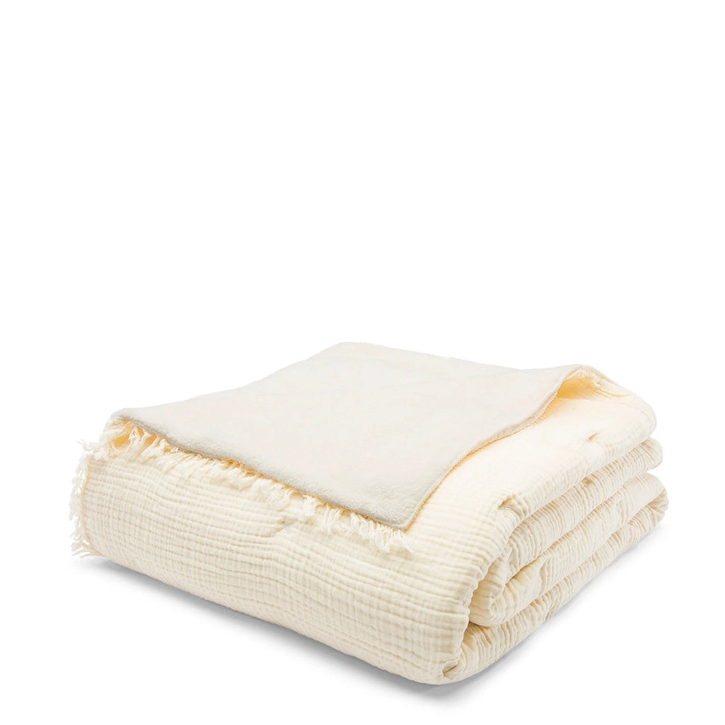 Alaia Sherpa Bed Cover - Coconut – H+E Goods Company