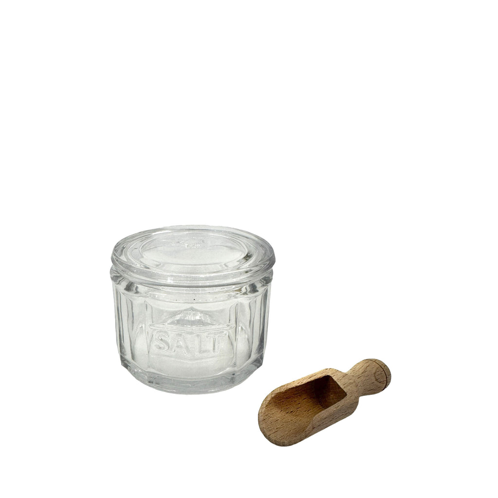 Glass Salt Pot with Scoop – H+E Goods Company