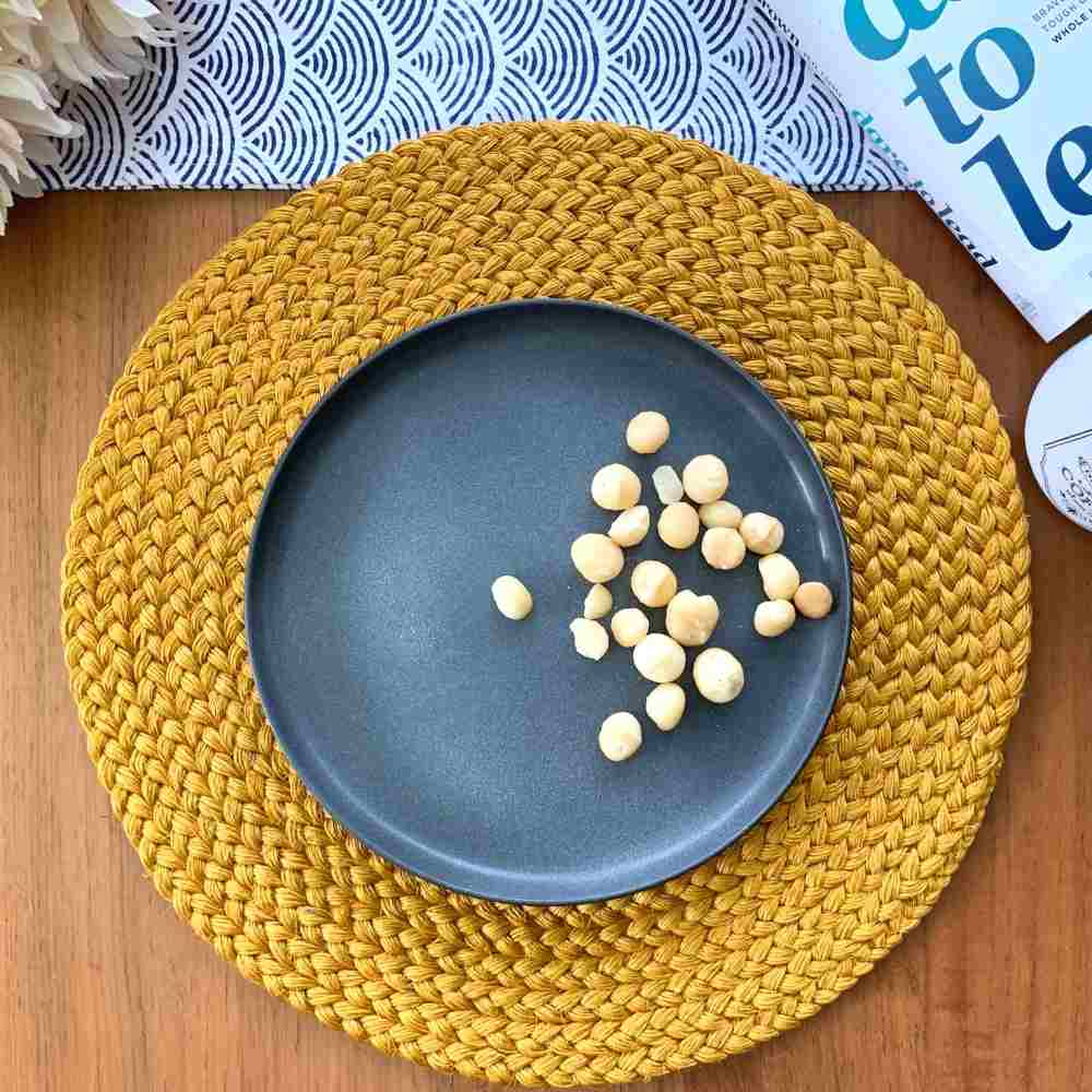 Round Sisal Placemat - Mustard – H+E Goods Company