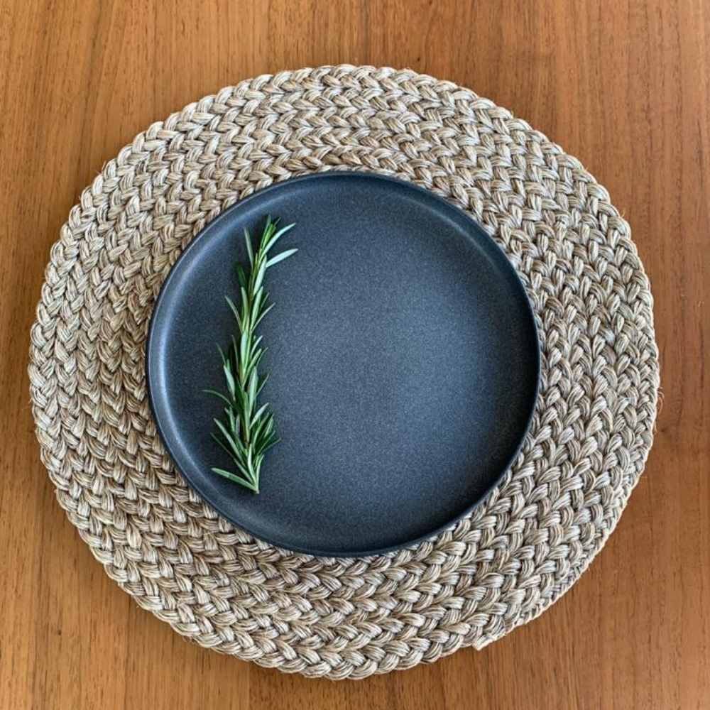 Round Sisal Placemat - Natural – H+E Goods Company