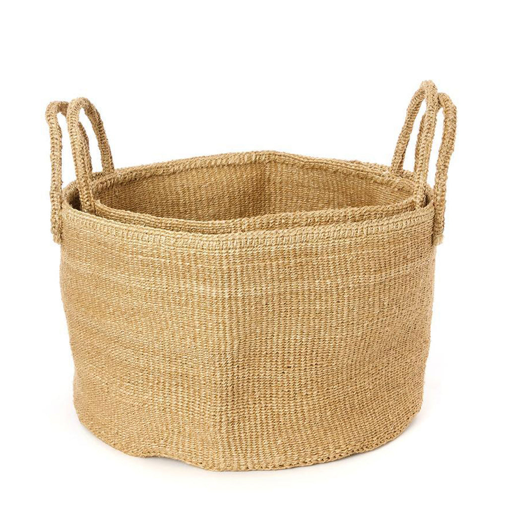 Sand Sisal Kamba Floor Baskets – H+E Goods Company
